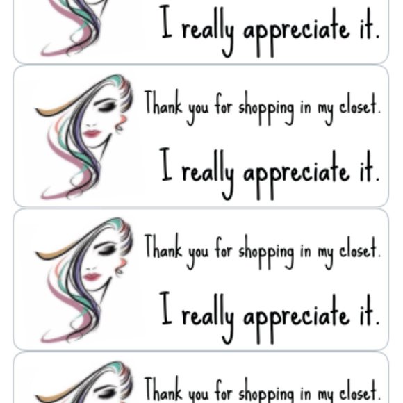 Ebony Fuller Shopp | Office | Thank You Stickers Beauty Fashion Closet ...